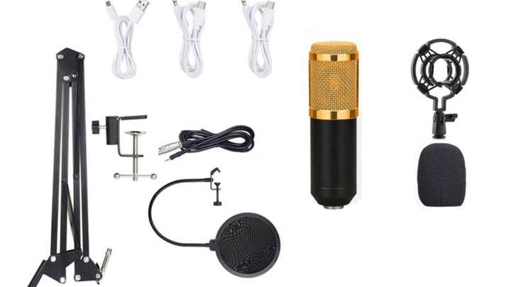 Professional Studio Condenser Microphone for Live Broadcast