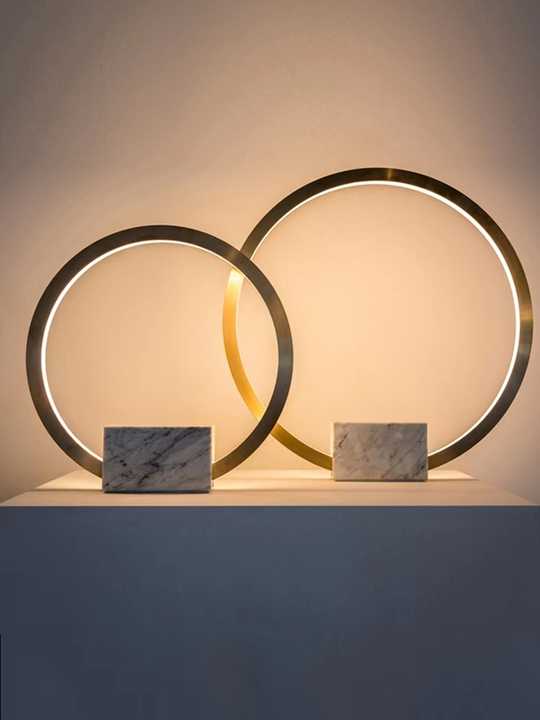 Elegant Marble Table Lamp - Perfect for Hotel Lobby & Bedrooms