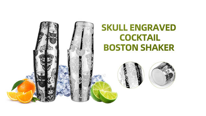 Customized Boston Shaker - Engraved Cocktail Set