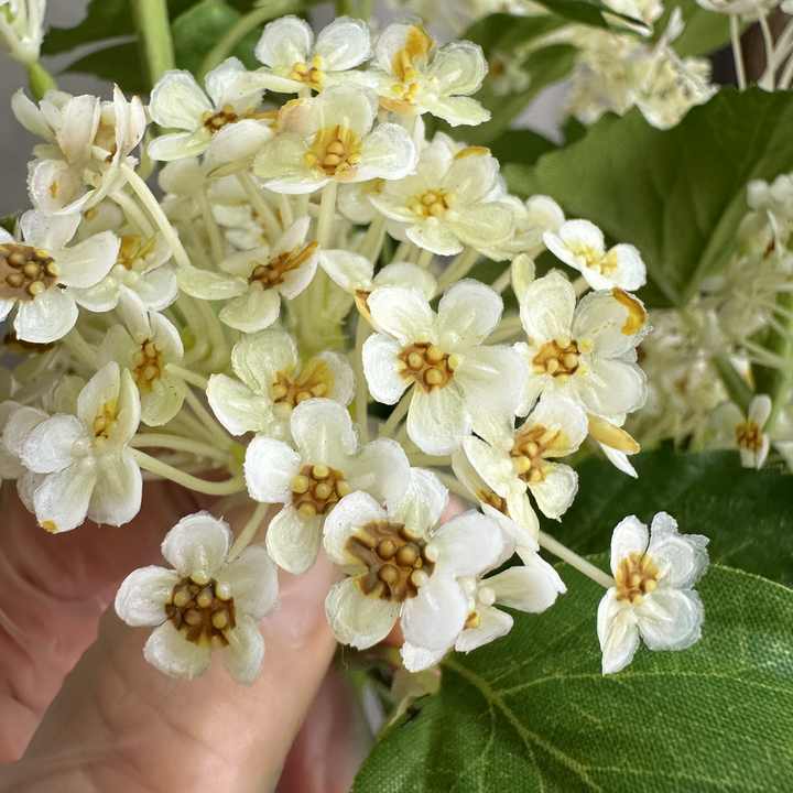 KEWEI T255 5-Forks Faux Flower Ball New Arrival Artificial Snow Hydrangea for Home Decoration ...