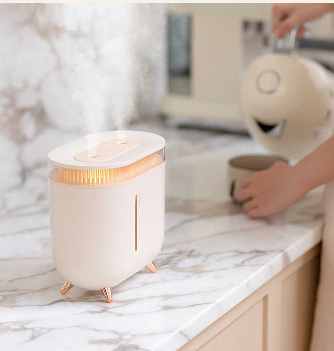 IMYCOO New Arrivals 2L Dual Mist Mini Air Humidifier Rechargeable Large Capacity Quiet ...