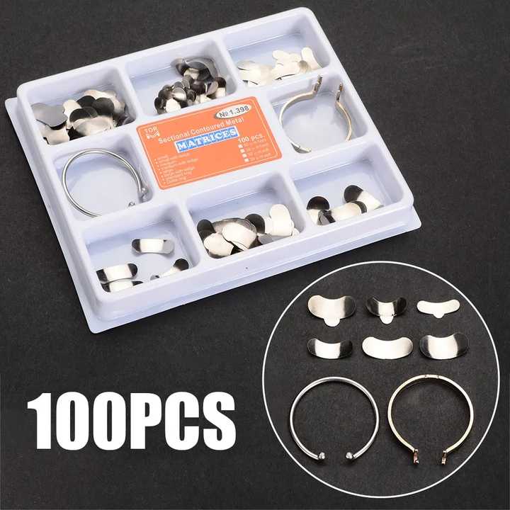 100pcs/box Dental Matrix Bands - Quality Orthodontic Tools