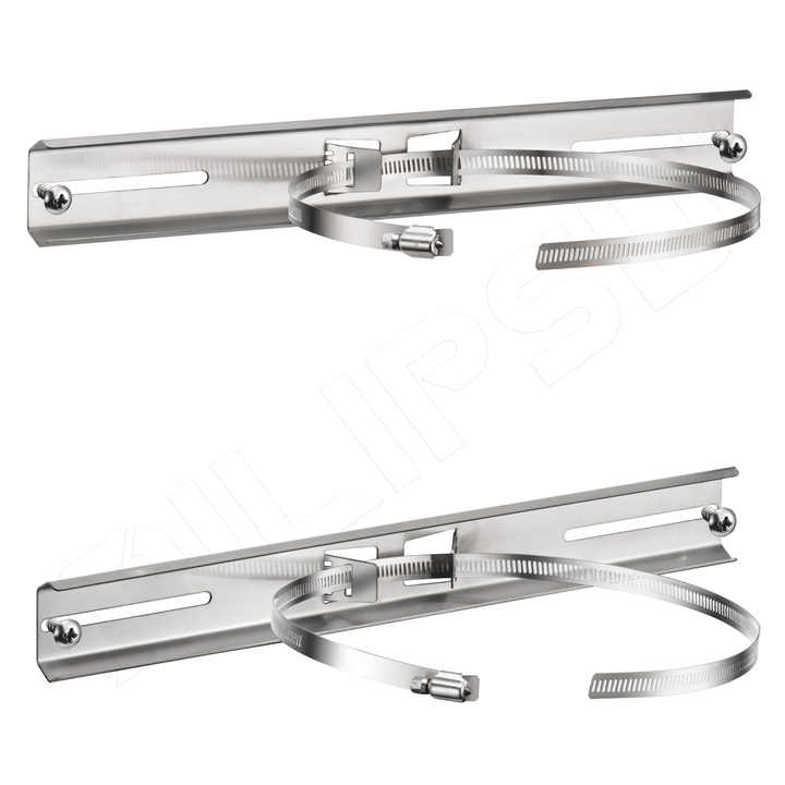 QILIPSU Pole Mounting Kits, 304 Stainless Steel Brackets Clamps for ...