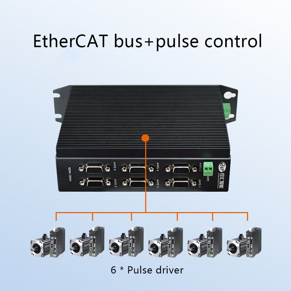 Eip Factory EtherCAT Bus 6-Axis Motion Controller 24V PLC Pulse Servo ...