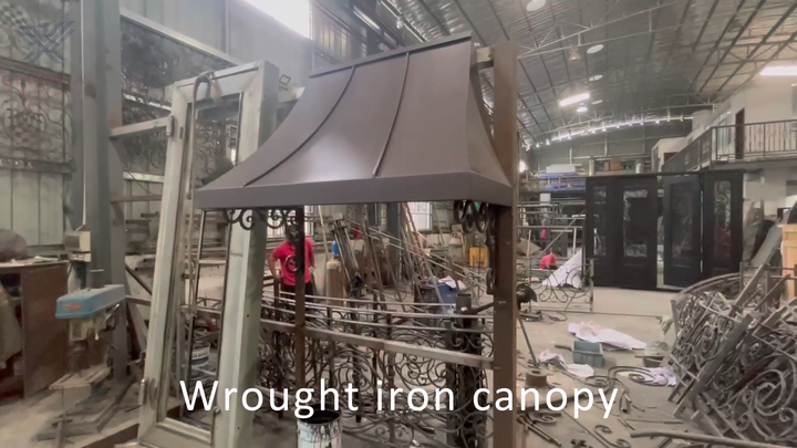 Classical Design House Front Entrance Canopy - Wrought Iron Awning for ...