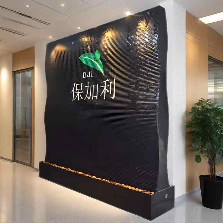 Customized LED Light Water Feature - Acrylic Waterfall Wall