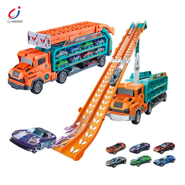 Chengji Deformable Rail Car Plastic Toy Alloy Racing Sliding ...