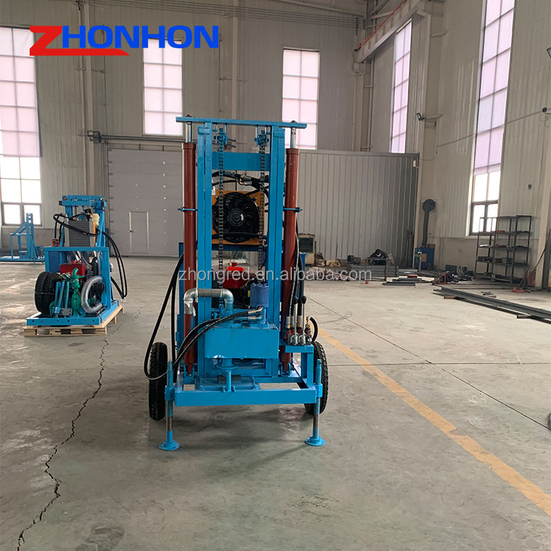 Manual Winch Small Wheeled Water Well Drilling Rig for Low Budget ...