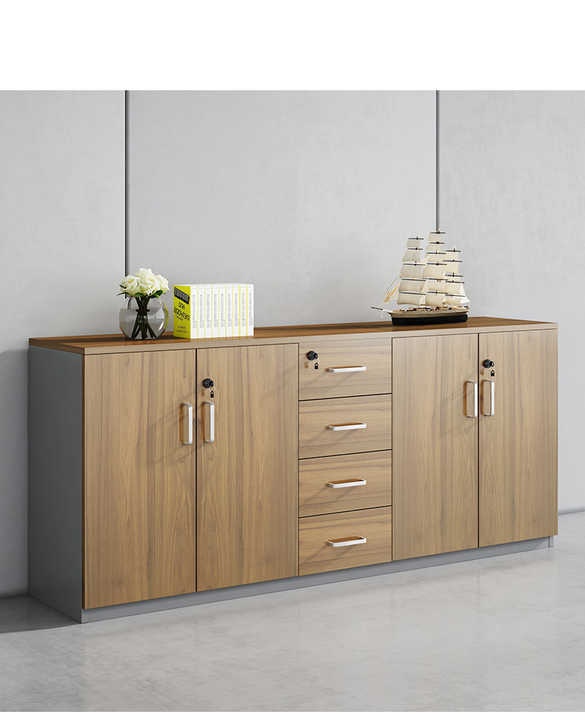 Eco-friendly Office Storage Cabinet with Lock - Customizable