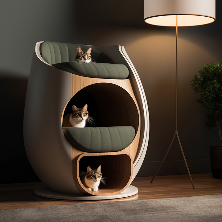Cat House Apartment Qifu - Modern Cat Furniture Luxury