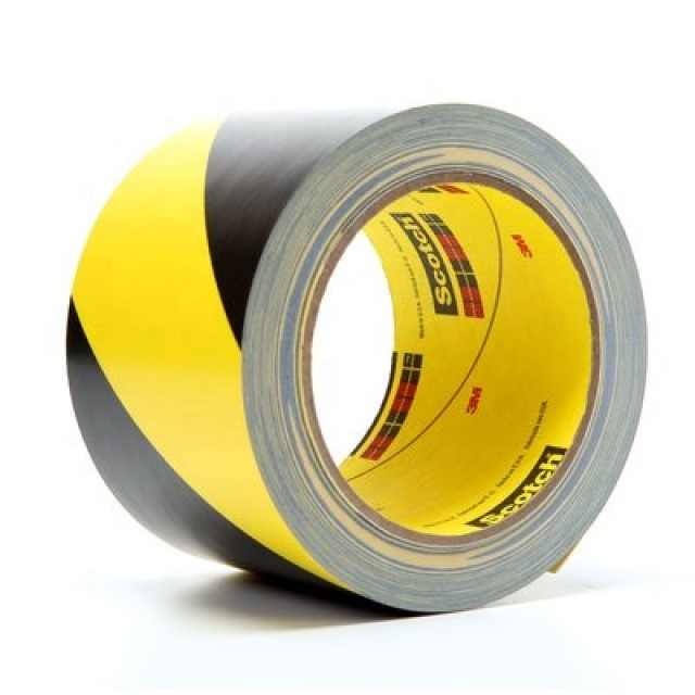 3M 5702 Hazard Warning Safety Stripe Tape - Black/yellow