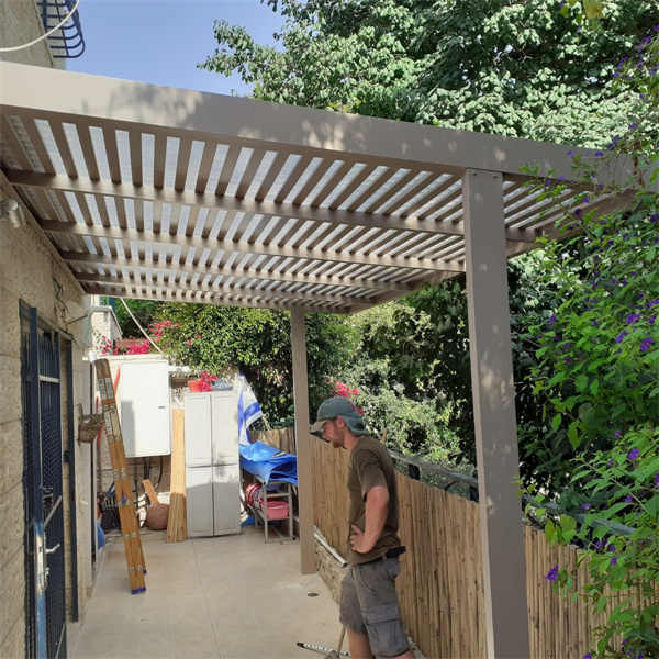 Manual de pérgola de jardín de aluminio para exteriores AS2047 TOMA con ...