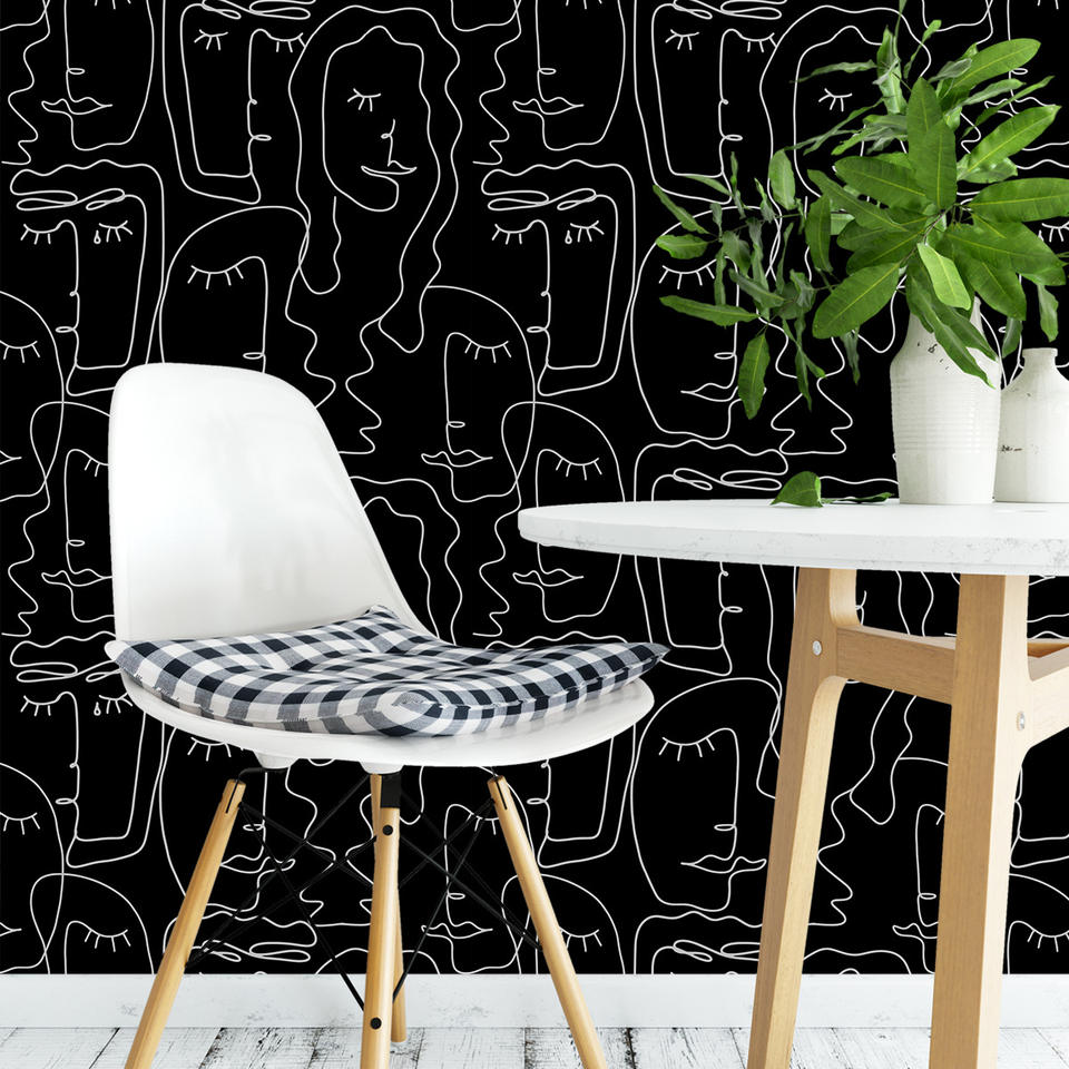 PVC Self-adhesive Anti-fouling Wallpaper for Living Room Bedroom TV ...