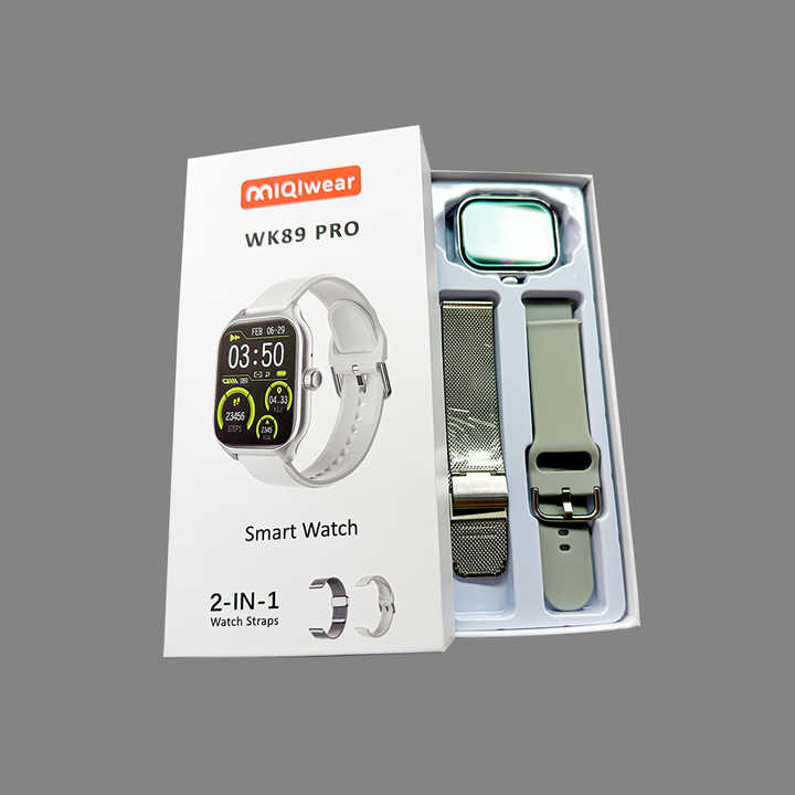 2024 WK89 Smart Watch - HD Display, Wireless Charging