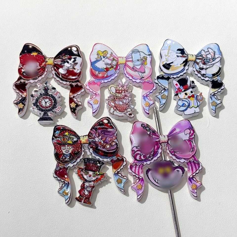 Princess Series Bow Set Cartoon Sheet Special Shape Focal Beads Bead ...