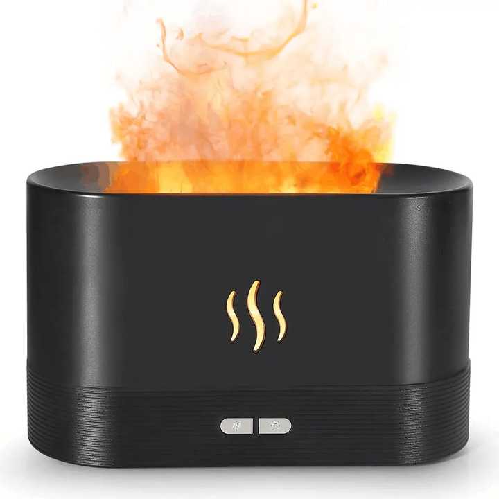 Dq701 3d Flame Humidifier Diffuser 180ml Dq701a Single Color Rgb Colors ...