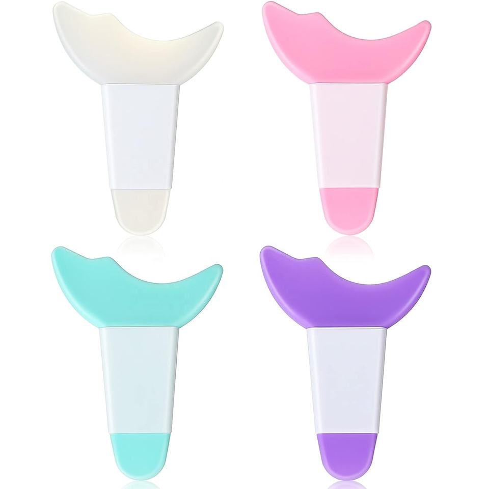 Silicone Reusable Eyelash Guide Guard Eyeliner Aid Eyebrow Pencil ...