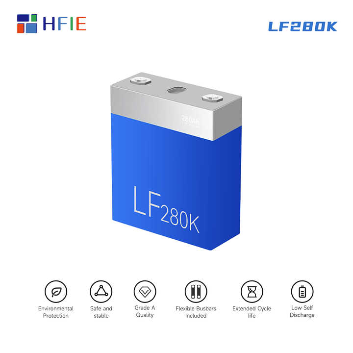 HFIE LF280K Solar Battery 8000 Cycle 3.2V 280Ah Prismatic Lithium Ion Lifepo4 Cells 8000 Cycle 3 ...