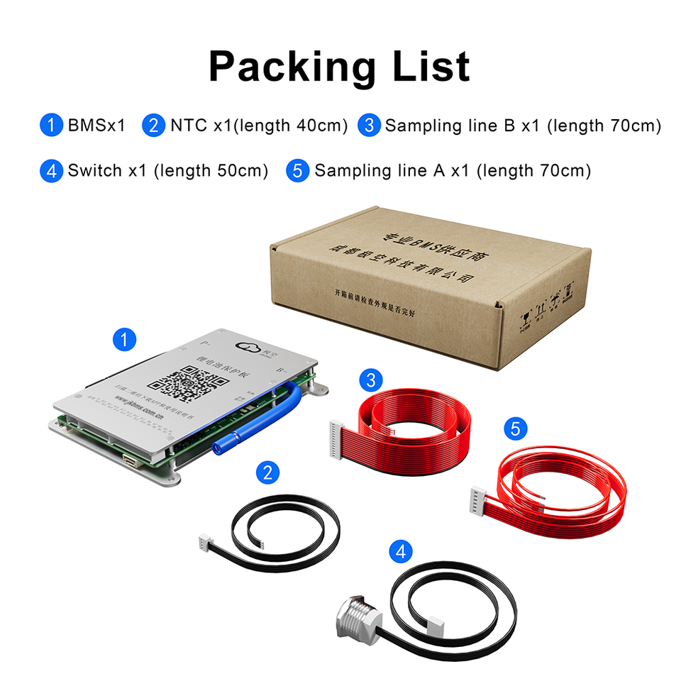 JIKONG BMS BD6A24S8P Smart Active Balancing PCBA 80A JK Smart BMS ...