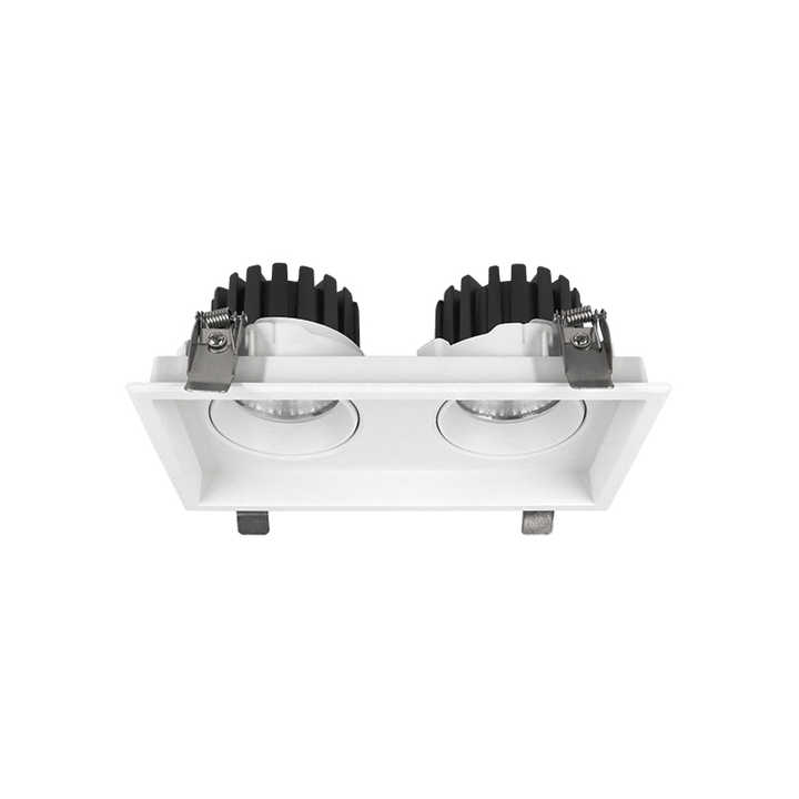 Spotlights Adjustable LED Recessed Downlight 10W 15W 25W Double Head ...