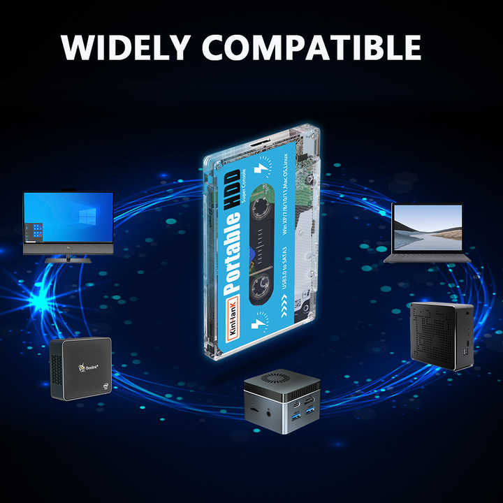 500G HDD Portable External Hard Drive Disk With 55000 Retro Games for ...