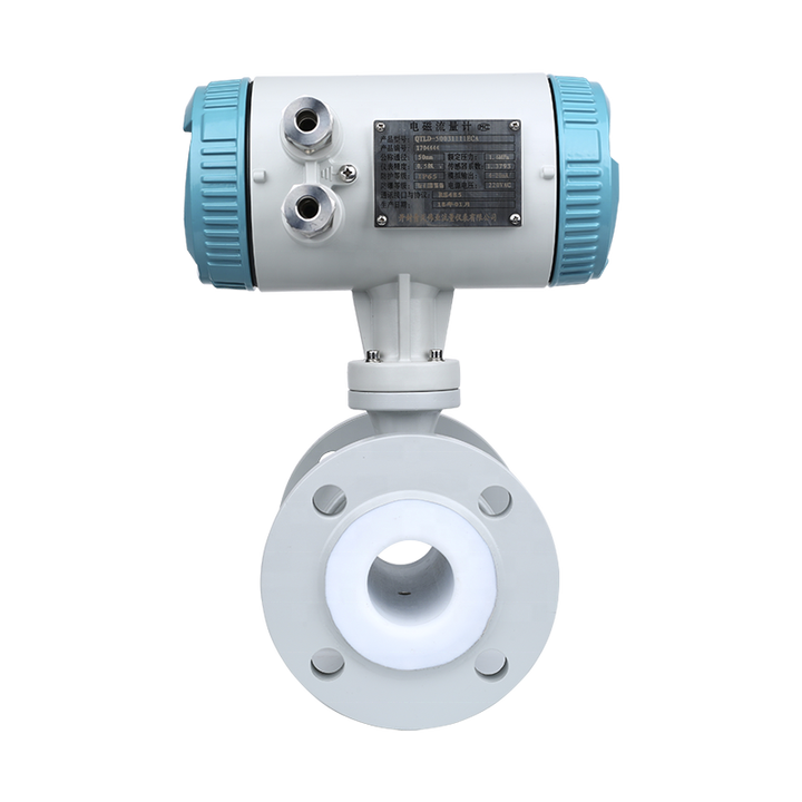 RS485 Intelligent Electromagnetic Flow Meter 4-20mA Accurate 0.5% Strong Acids Magnetic Flow ...