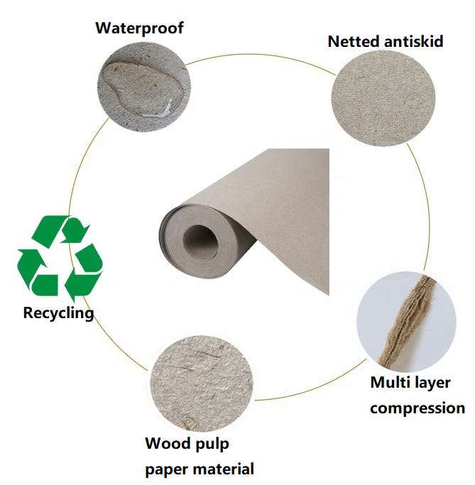 Waterproof Multifunctional Construction Floor Protection Paper ...