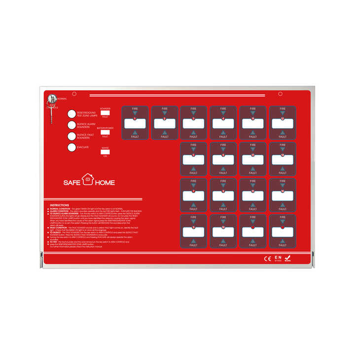 FACP Fire Security Detection Alarm System Conventional 4 Zone Fire ...