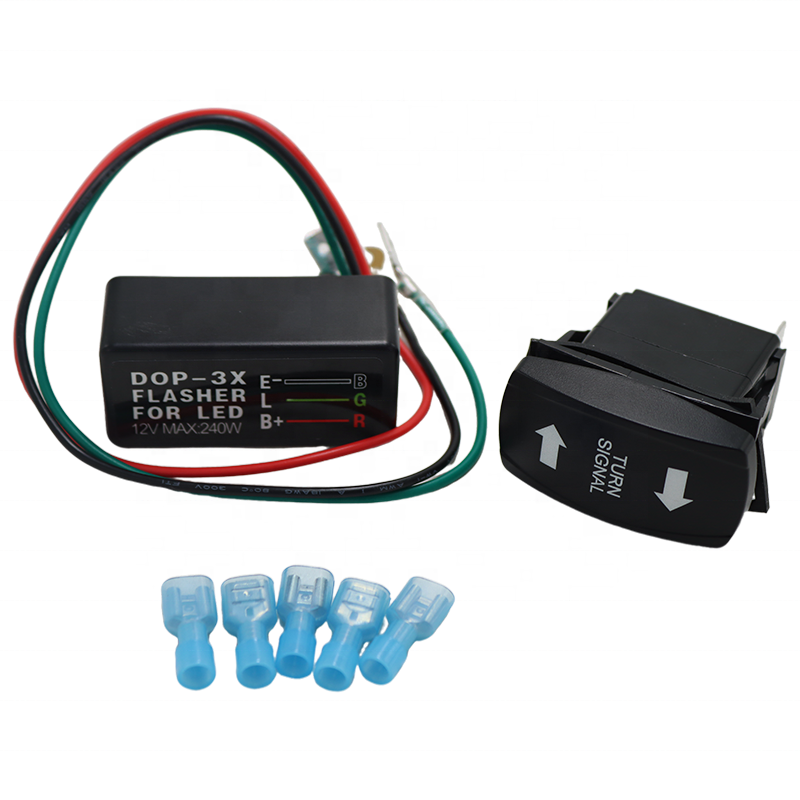 12V 20A 24V 10A Auto Switches Kit 4PIN Rocker Toggle Switch Blue LED ...