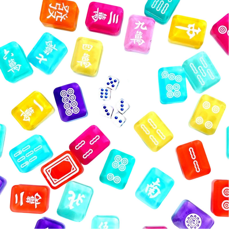 Engraved logo Mahjong Tiles OEM ODM Resin Epoxy Bespoke Artwork Juegos ...