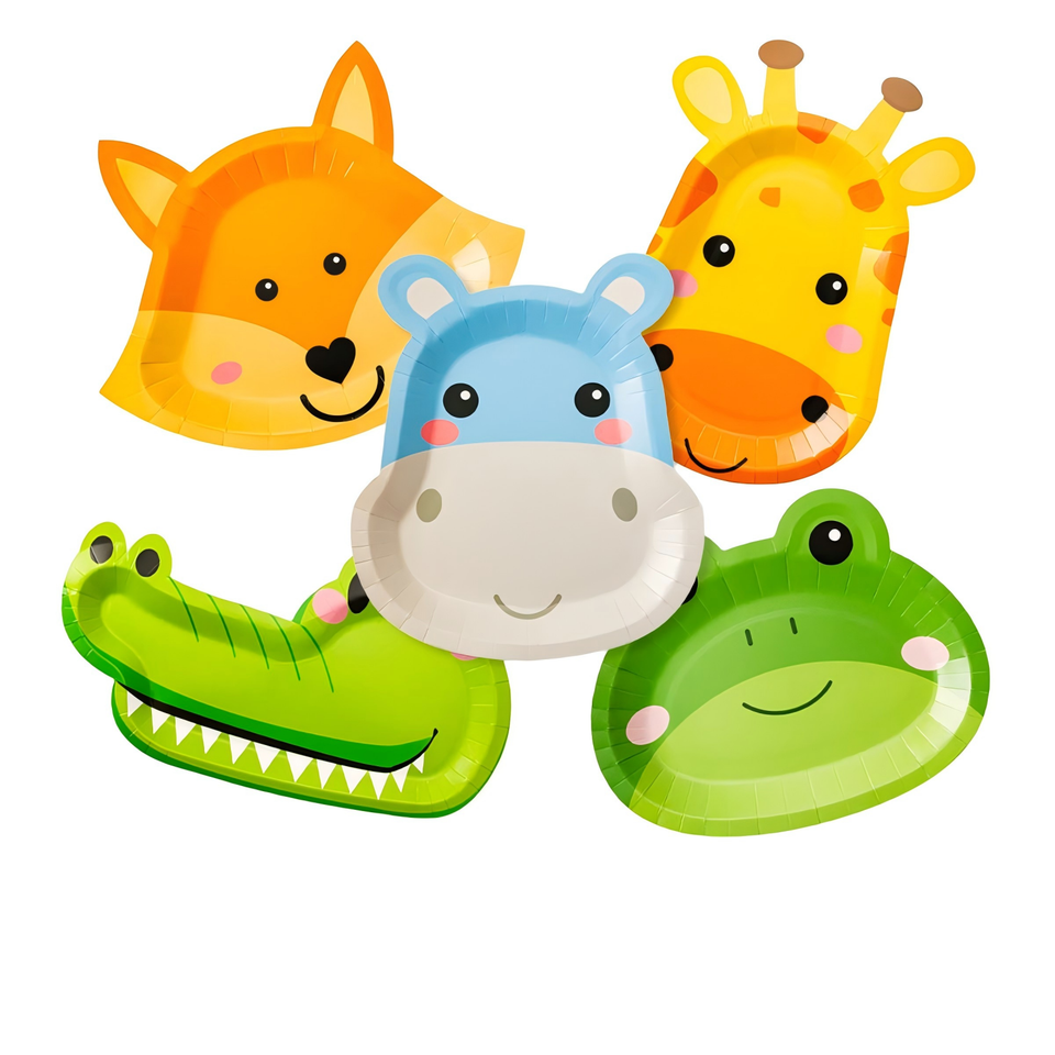 Disposable One-off Paper Plates Animal & Shell Shape Hot Stamping ...