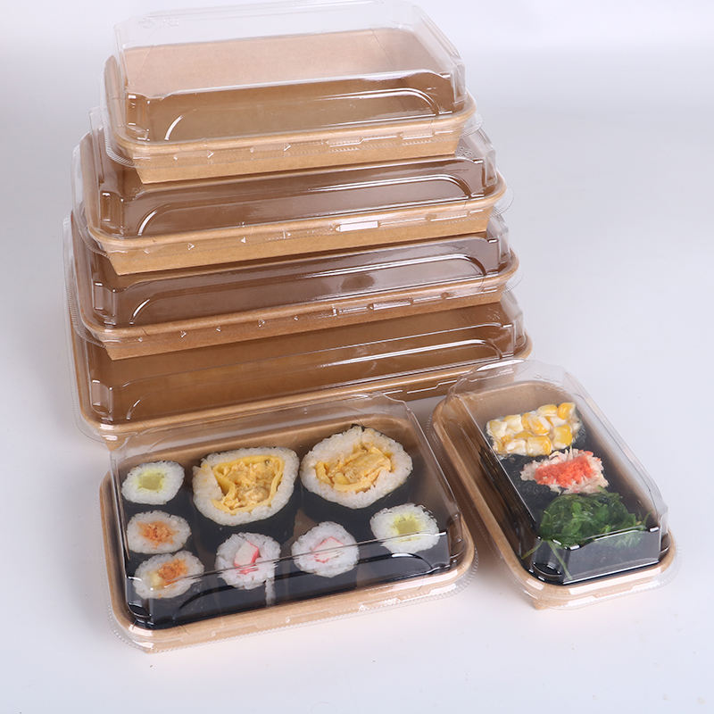 Printon Takeaway Greaseproof Kraft Paper Sushi Packaging Boxes ...
