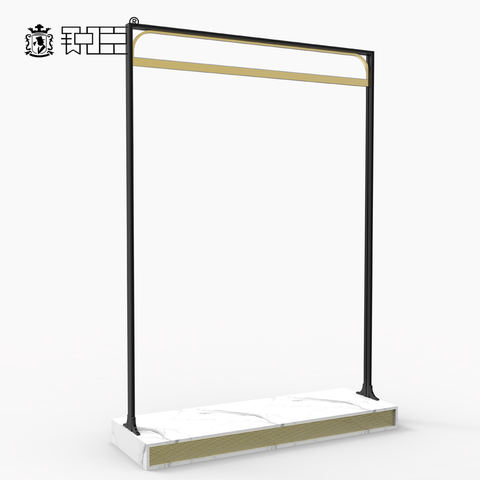 Luxury Women Garment Shop Gold Clothes Display Racks For Clothing Store ...