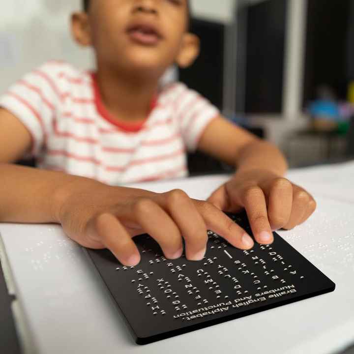Braille Alphabet Board,Braille Alphabet with Raised Dots, Braille ...