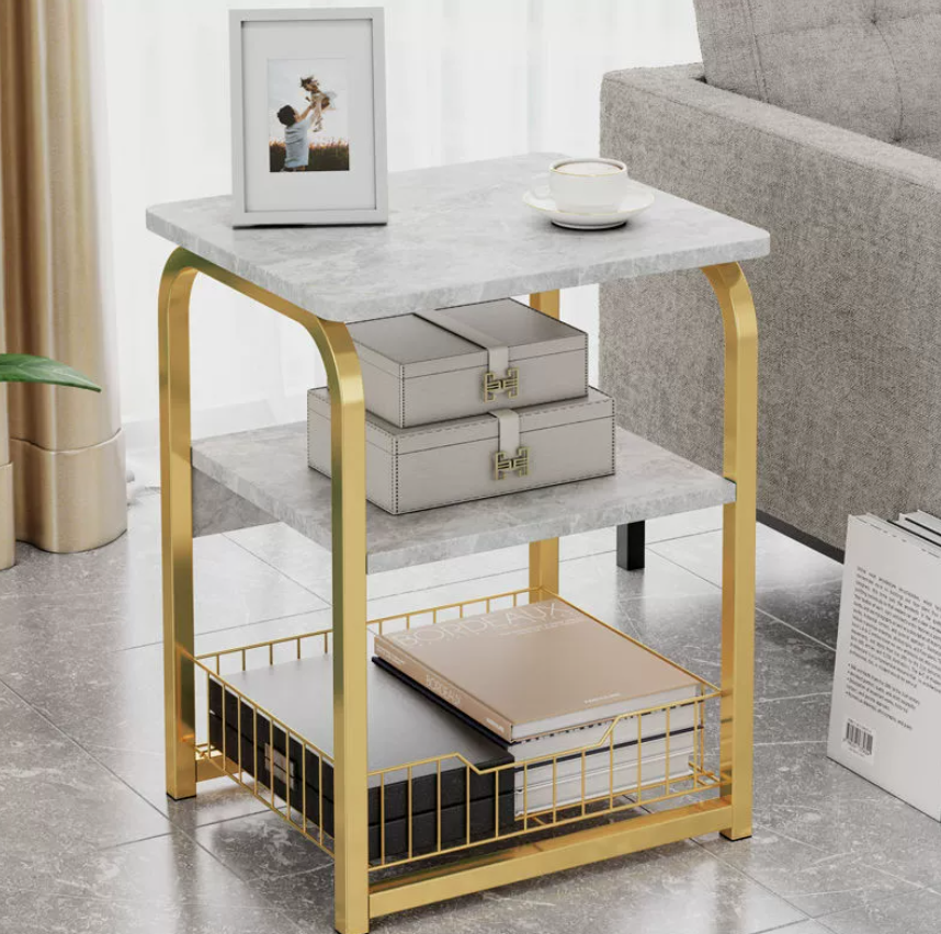 Small and Simple Mini Table for Bedroom Living Room Sofa Side Portable ...