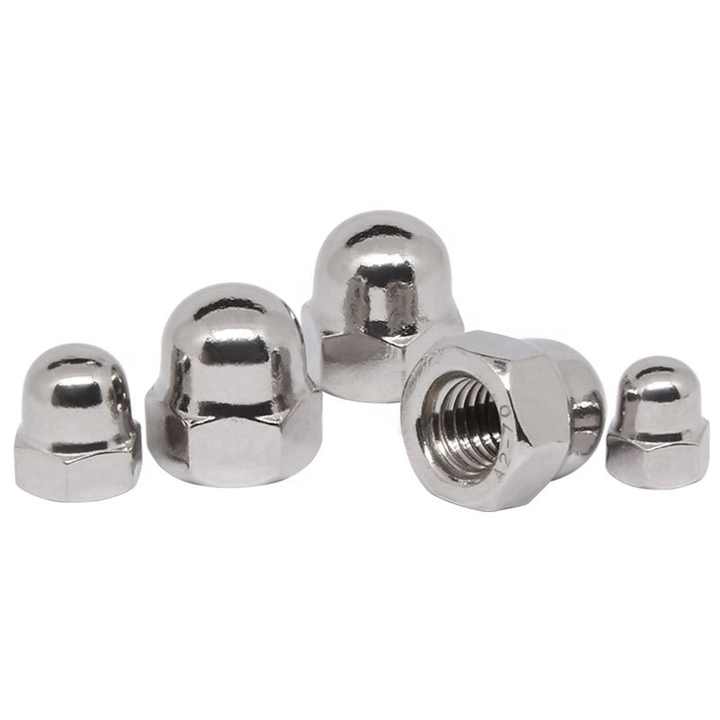 DIN 1587 Stainless Steel 201 304 A2-70 Acorn M4 M5 M6 Imperial Thread Polished Bright Finish ...