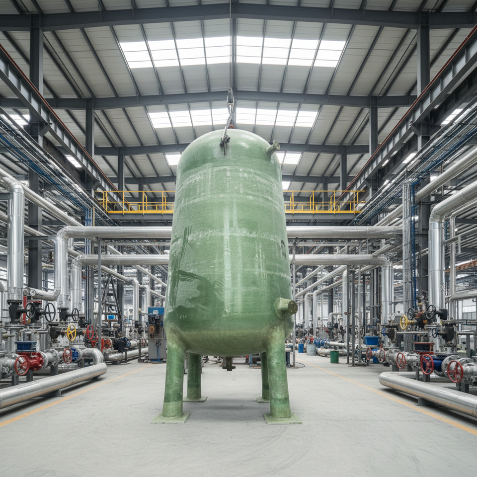 FRP Fiberglass Large-diameter Vertical and Horizontal Storage Tanks ...