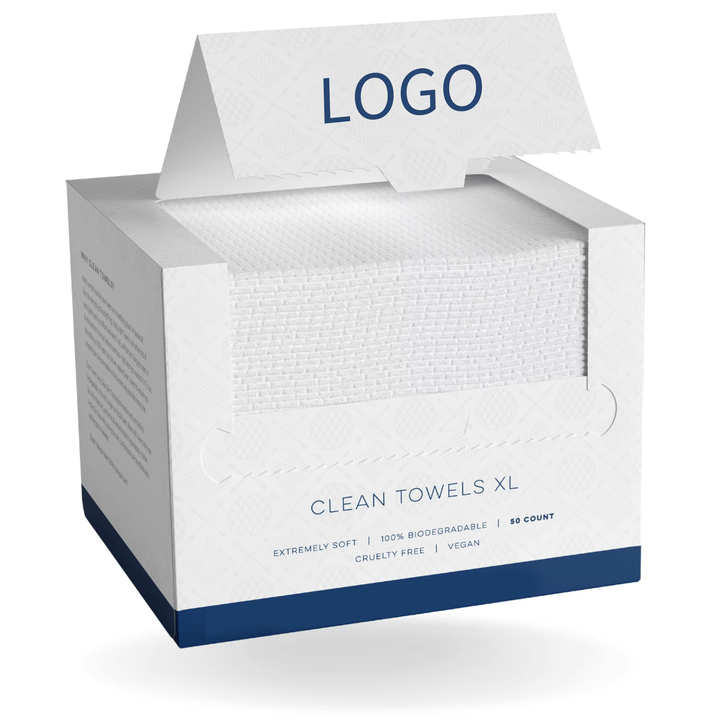 OEM 100% Organic Soft Cotton Hand and Facial Wash Tissues