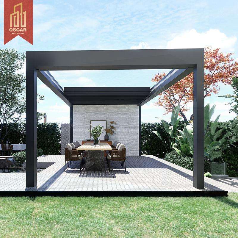 Automated Pergola Roof Opening Closing Motorised with Lights Outdoor ...