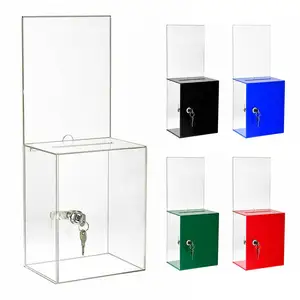 Buy Freestanding acrylic business card drop box with Custom Designs ...