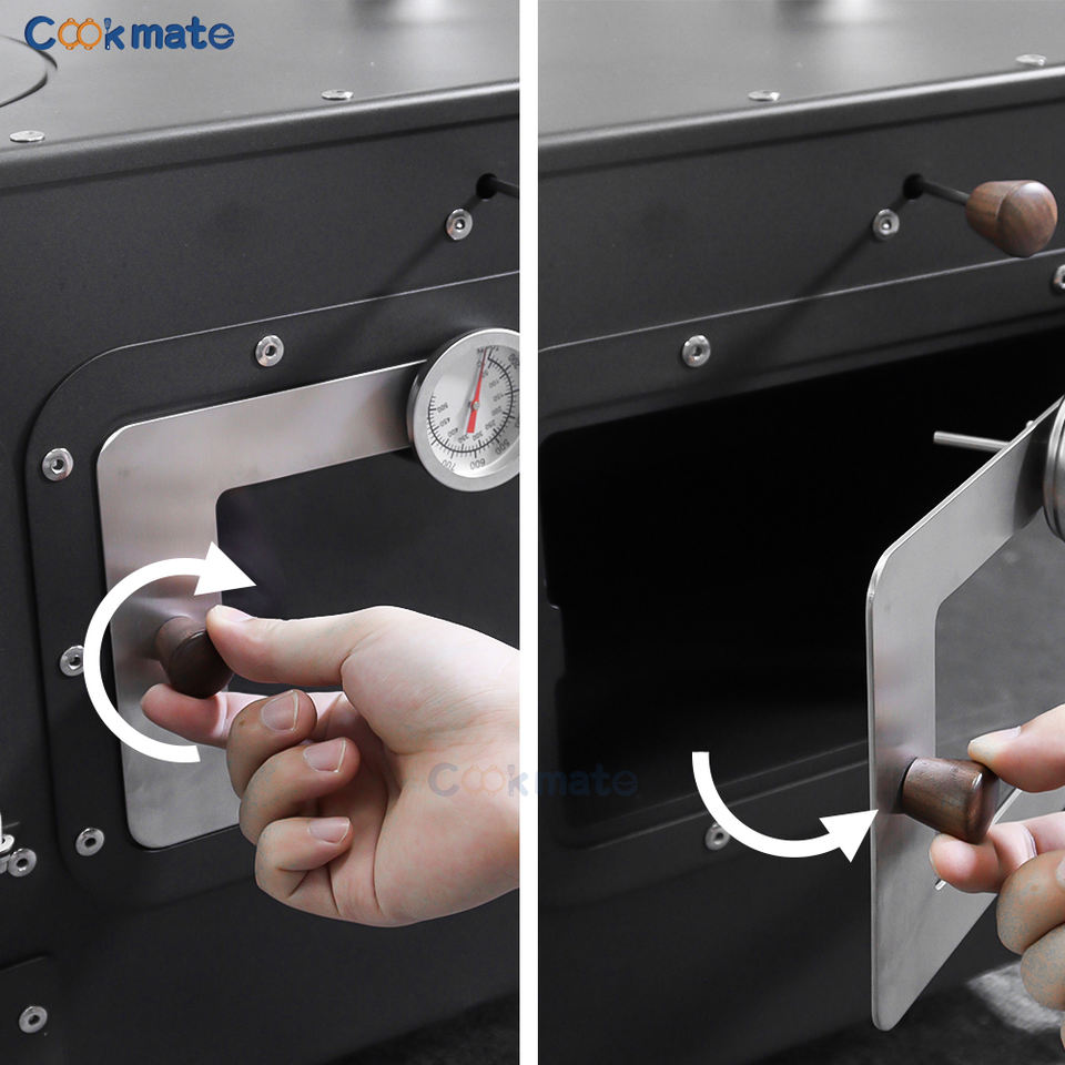 23kw Foldable Wood Stove with Oven for Camping - Cookmate