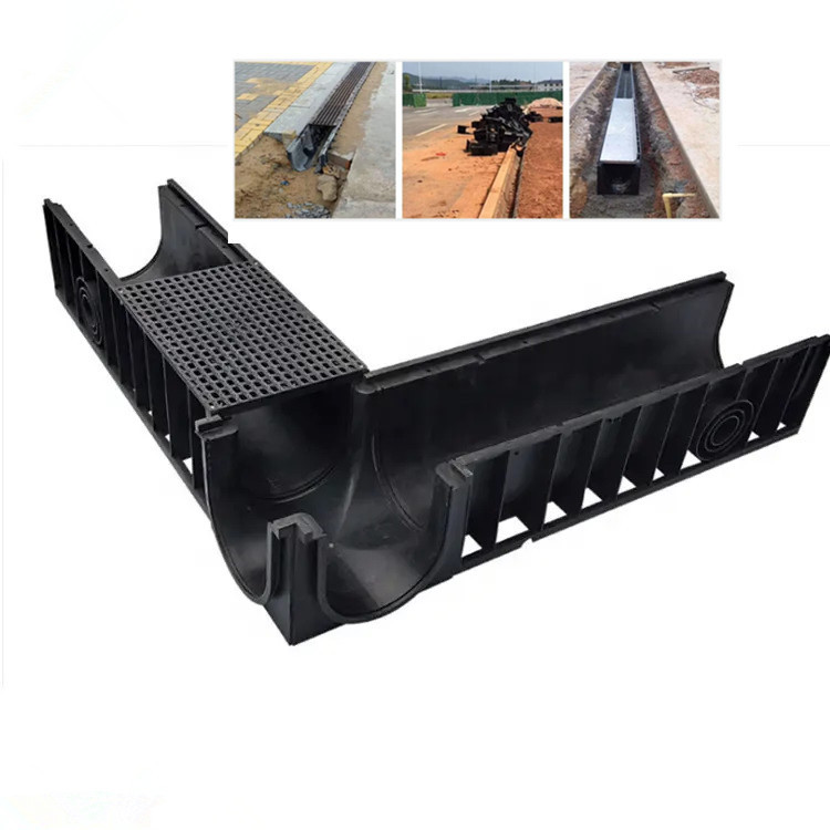 Korea Floor Drain - Durable Plastic Drainage Channel with Cover