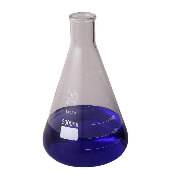 Conical (Erlenmeyer) Flask 250ml, Narrow Neck With Graduation Boro 3.3 ...