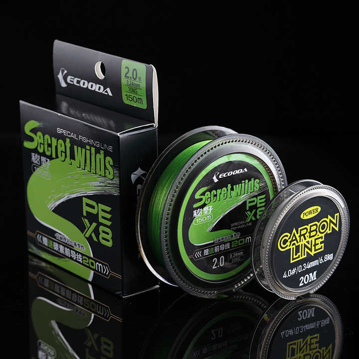 ECOODA Secret Wilds X8 PE Line Fresh and Sea Fishing Line 150M with ...