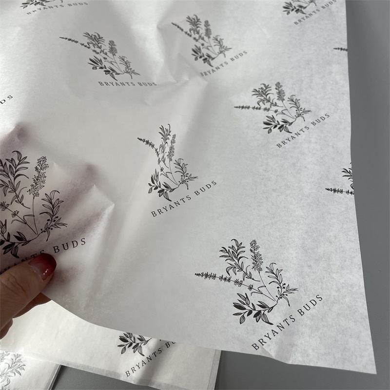 Custom Brand Logo 17gsm Printed Wrapping Tissue Paper Solid Color ...