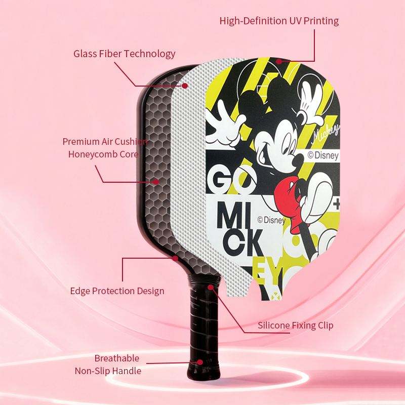 Thermoformed for Control Frozen Disney Pickleball Paddle Raw Carbon ...