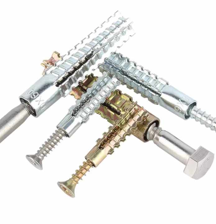 Heavy Duty Steel Wall Fastener Screw Set Hollow Door Anchors for Hollow ...