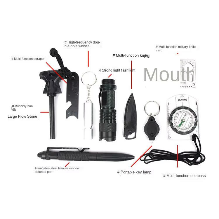 Travel Outdoor SOS Survival Box Tool Set Multifunctional Field Survival ...