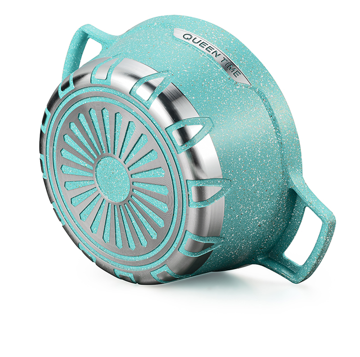 Nonstick Die Cast Cookware Set - Sustainable & Stylish