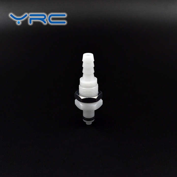 Yrc Shut Off Valved Cpc Plastic Connector In-line Air Hose Barb Quick ...